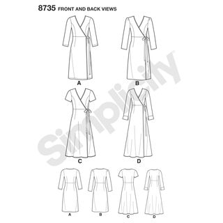 8735 - Sewing- Patterns- NZ - dresses, childrens, babies, toddlers ...